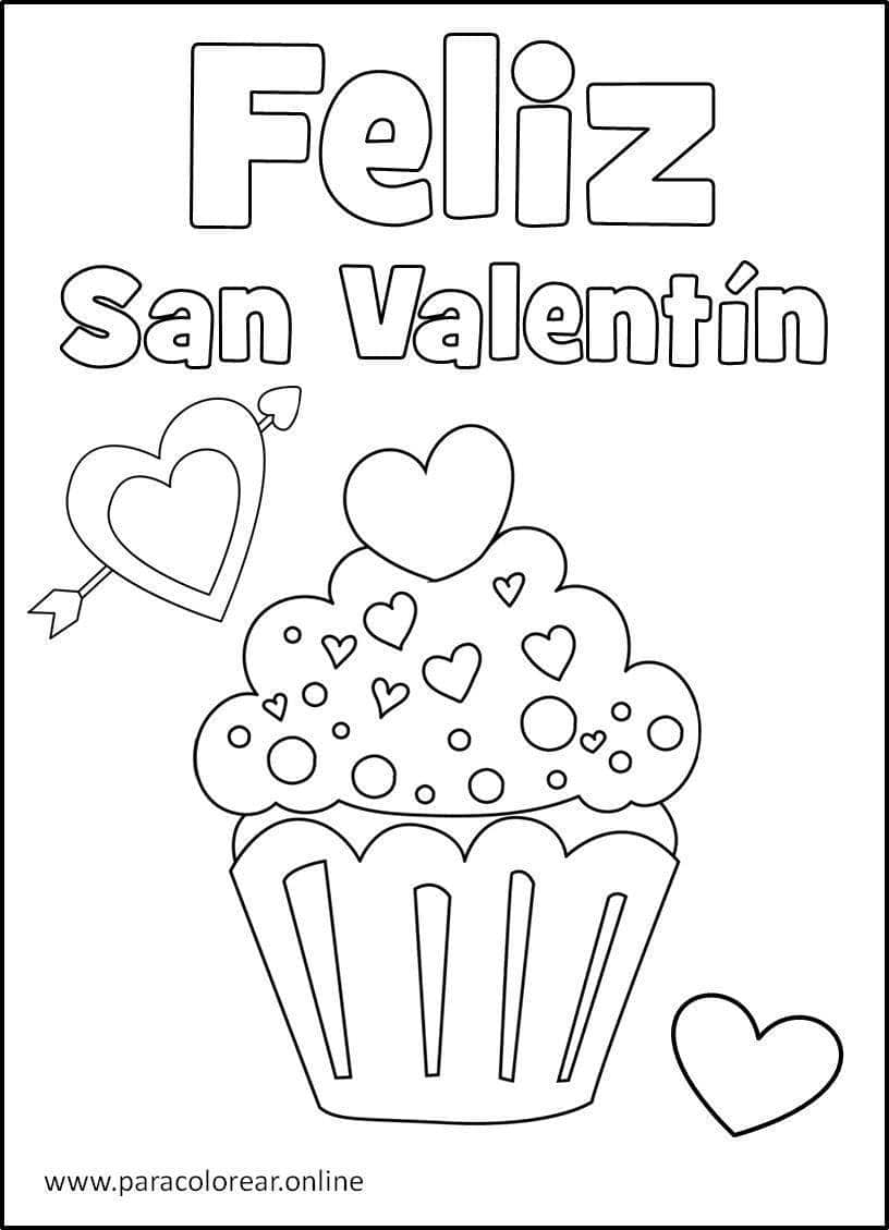 Dibujos del Día de San Valentín para Colorear Imprimir y Pintar 💘😍
